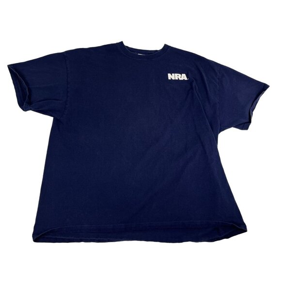 NRA | Shirts | Nra Mens Top Blue Short Sleeve Crewneck Pullover Vintage ...